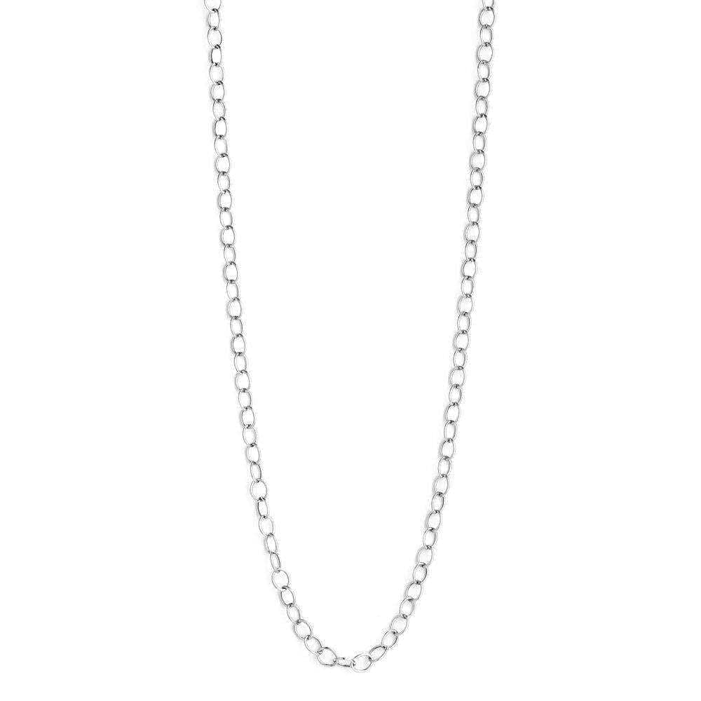 18K White Gold 18 inch Link Chain | Syna
